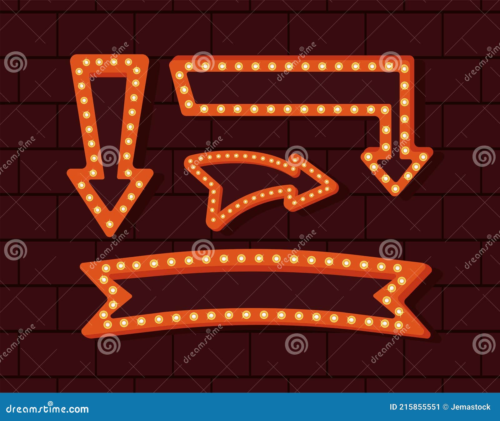 Lights four signs stock vector. Illustration of promotion - 215855551