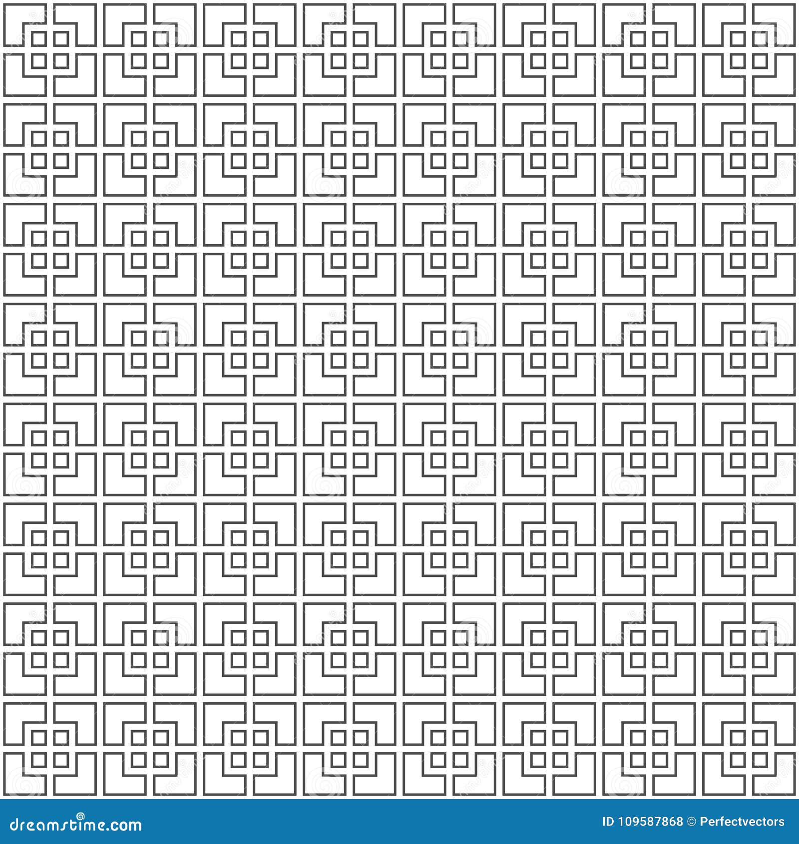 Seamless Outline Book Template. Vector Monochrome Texture. Vector ...