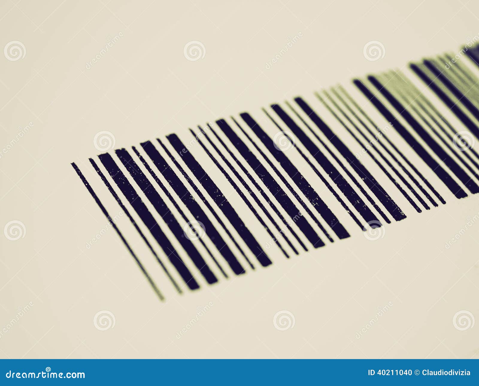 Retro look Bar code stock photo. Image of identification - 40211040