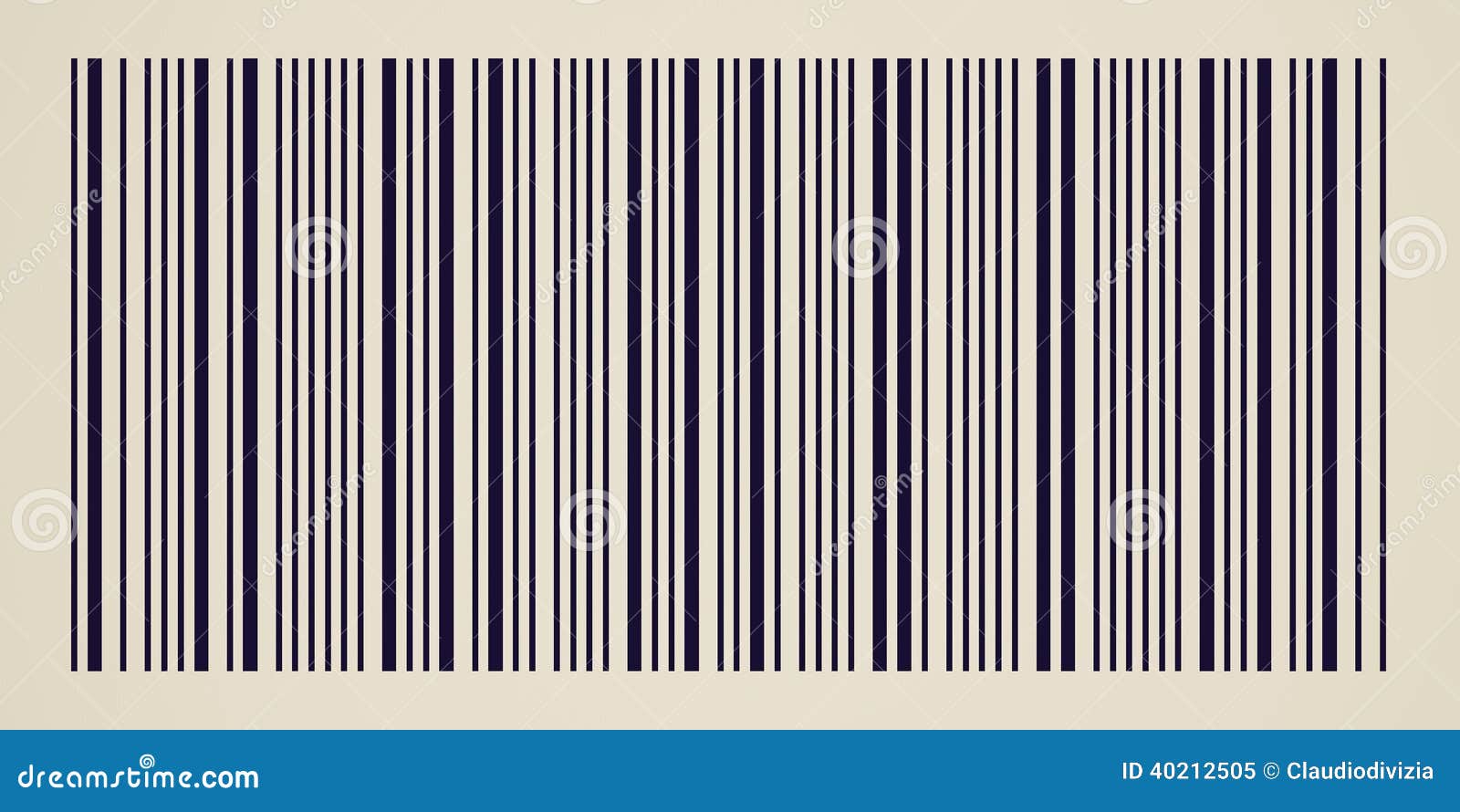 Retro look Barcode stock illustration. Illustration of black - 40212505