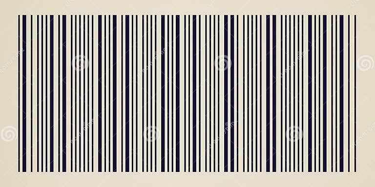 Retro look Barcode stock illustration. Illustration of black - 40212505