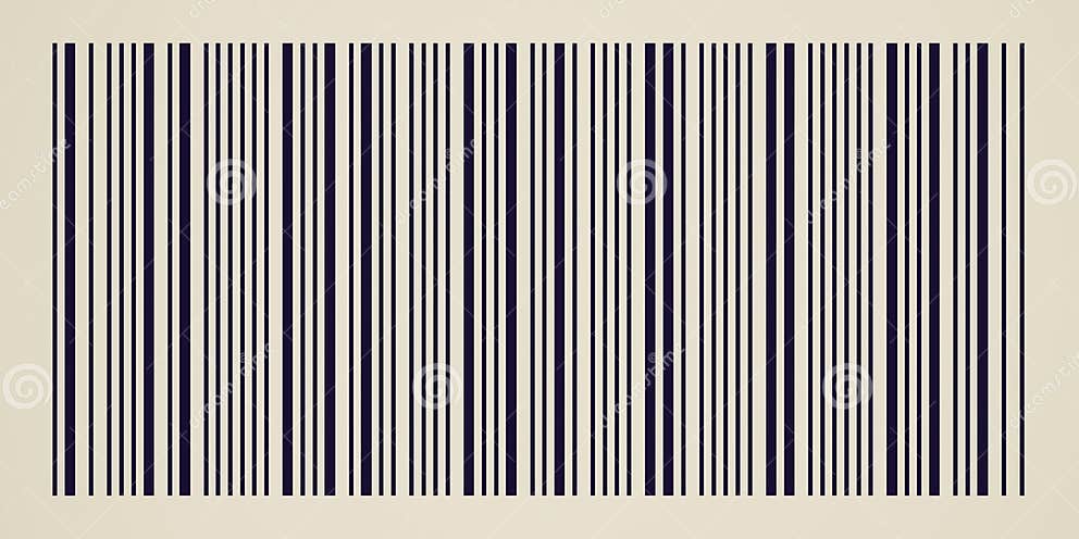 Retro look Barcode stock illustration. Illustration of black - 40212505