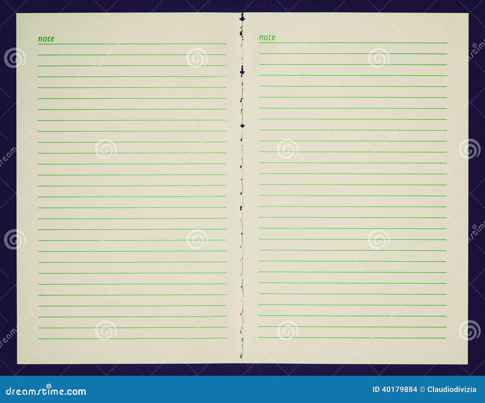 Retro Look Blank Notebook Page Stock Photo - Image of postit, instagram ...
