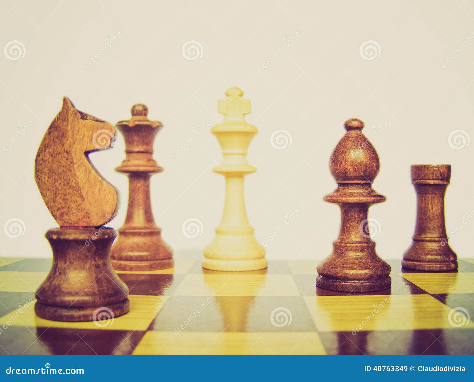 Retro look Chess checkmate stock image. Image of board - 40763349