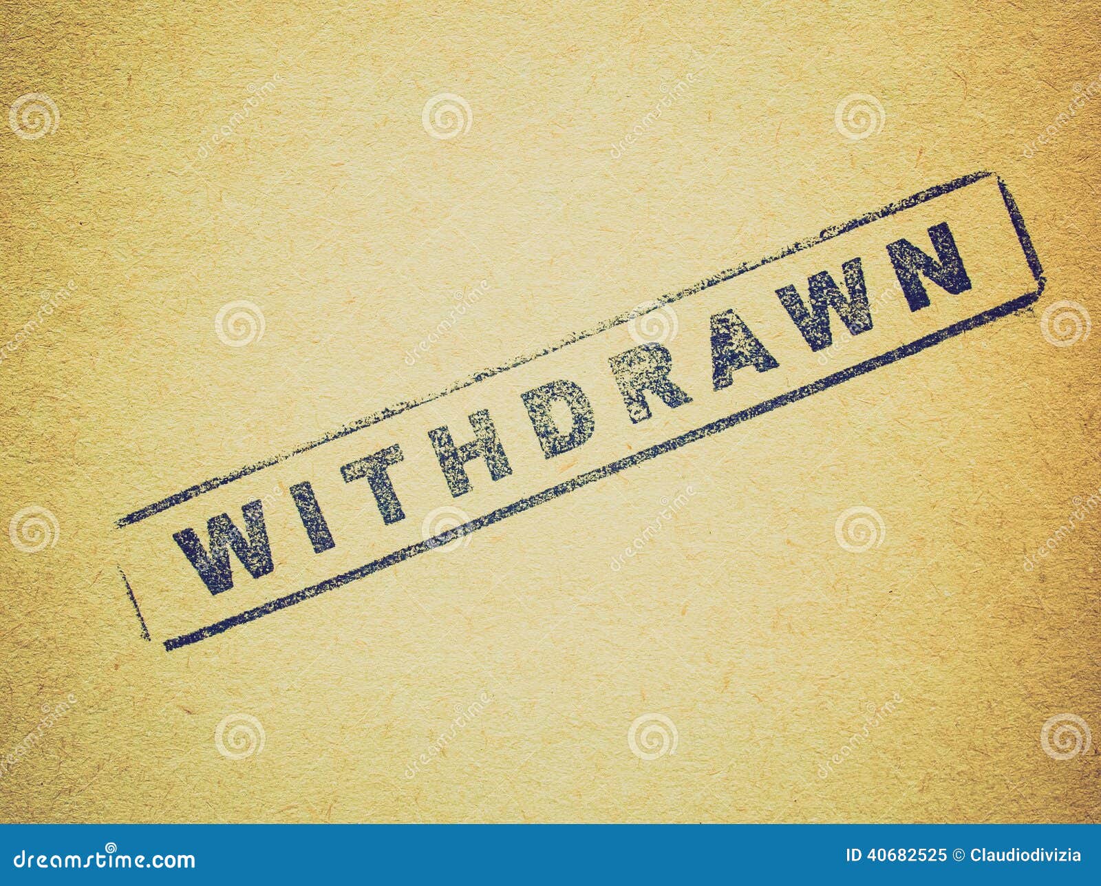 Retro look Withdrawn stock image. Image of retro, paper - 40682525