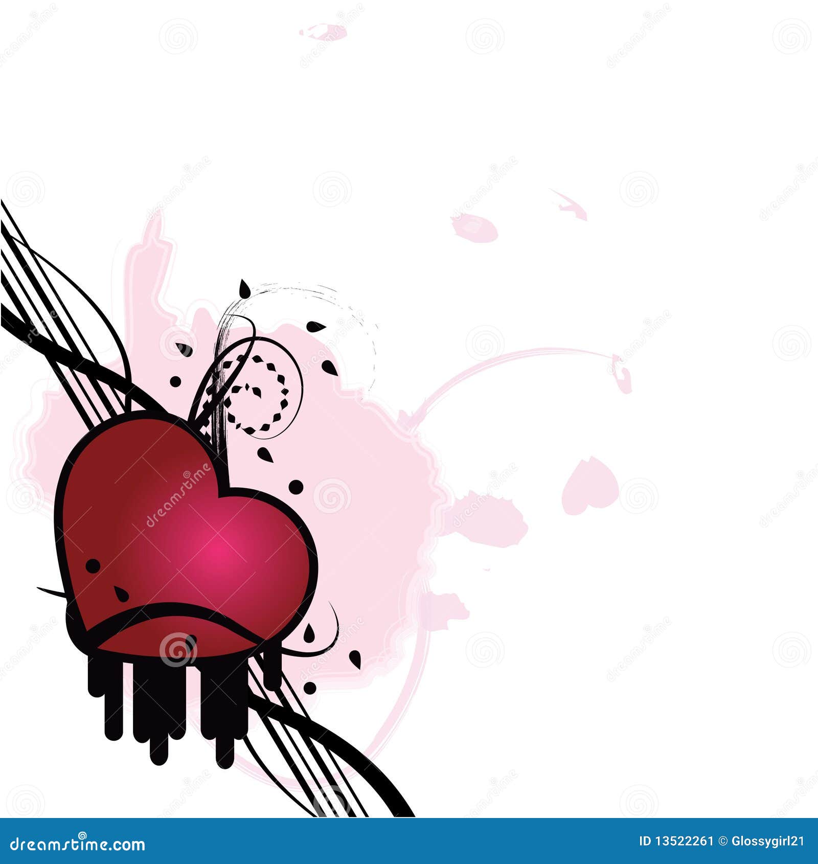 Retro love background stock vector. Illustration of line - 13522261