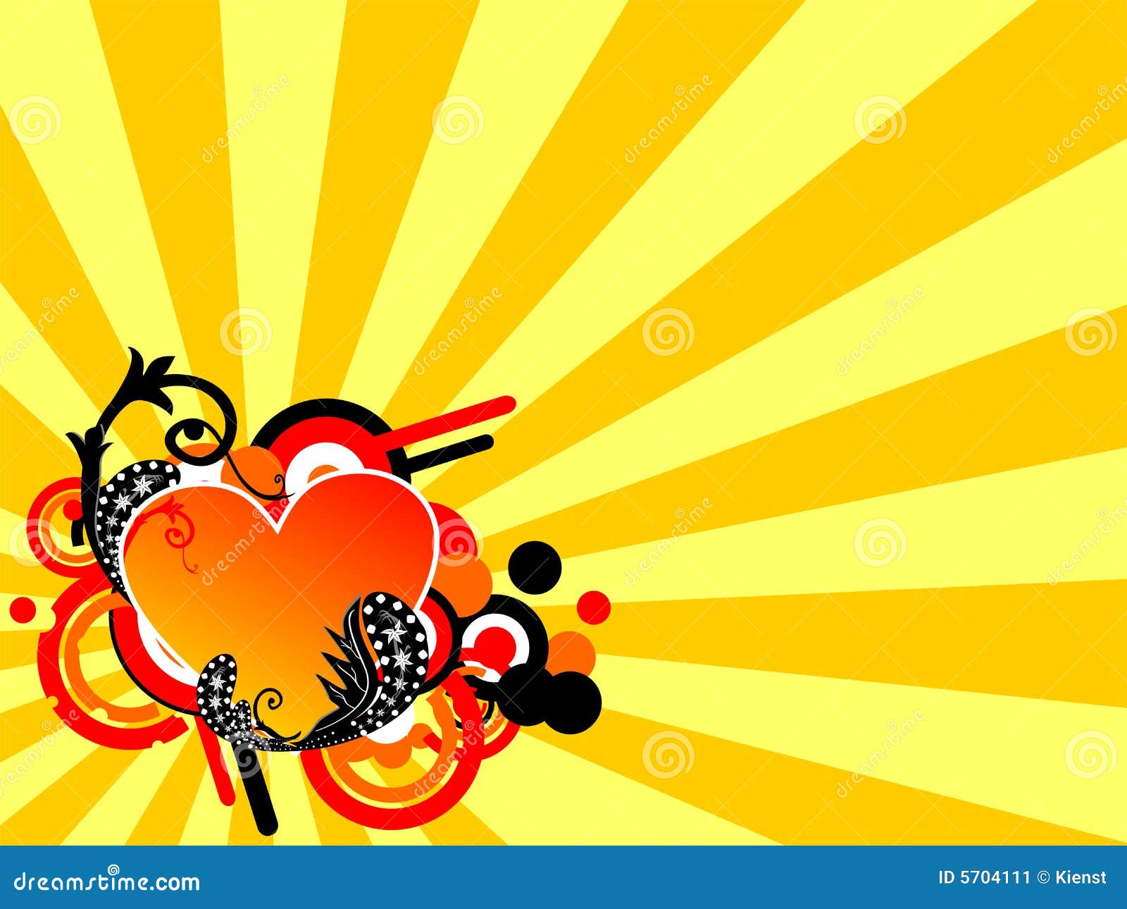 Retro love frame stock vector. Illustration of love, design - 5704111