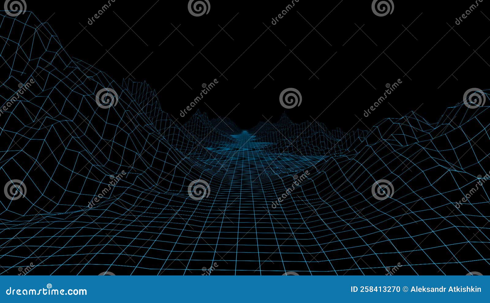 Retro lowpoly terrain stock footage. Video of computer - 258413270