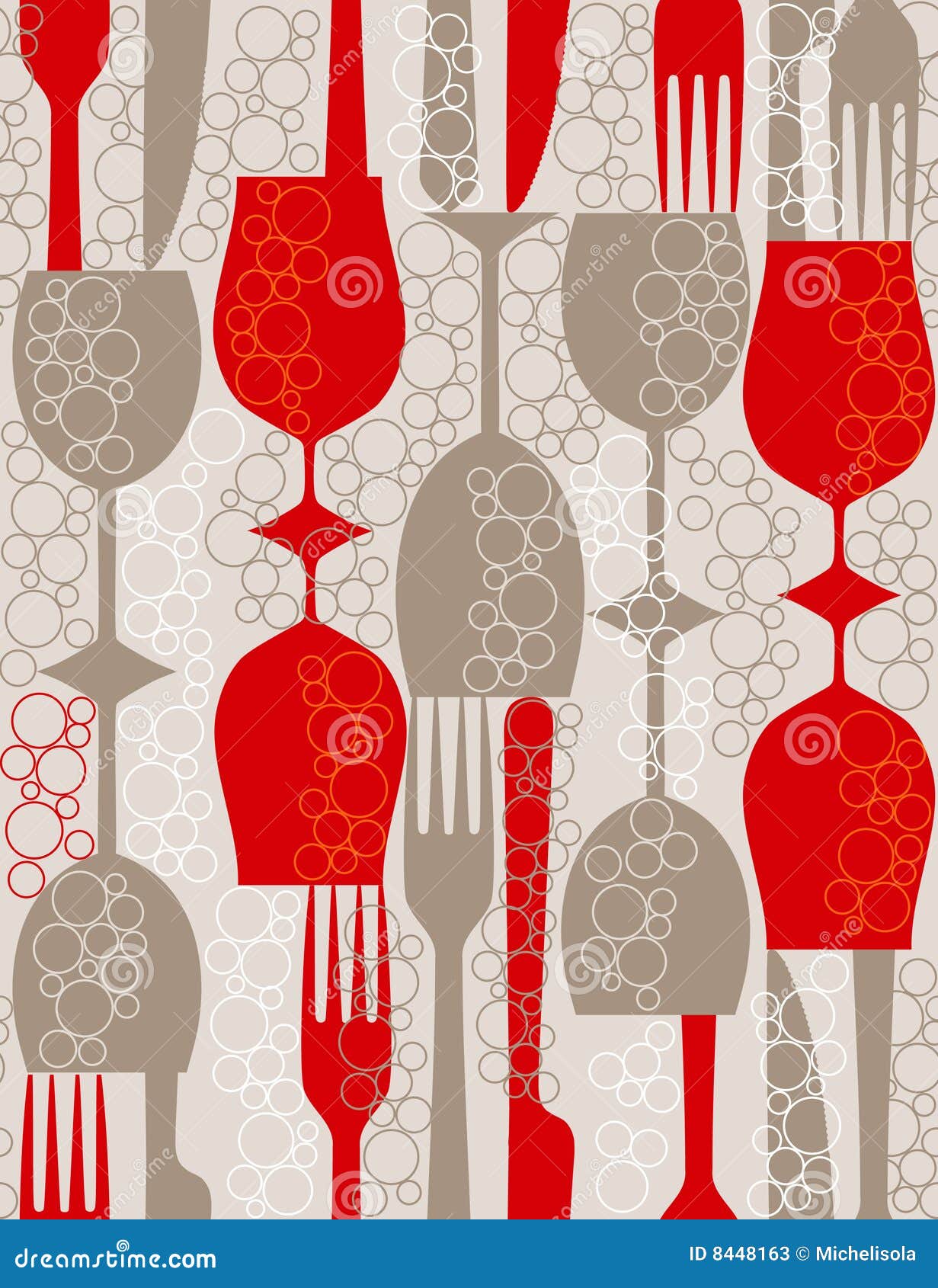 Retro lunch stock vector. Illustration of textile, alcohol - 8448163