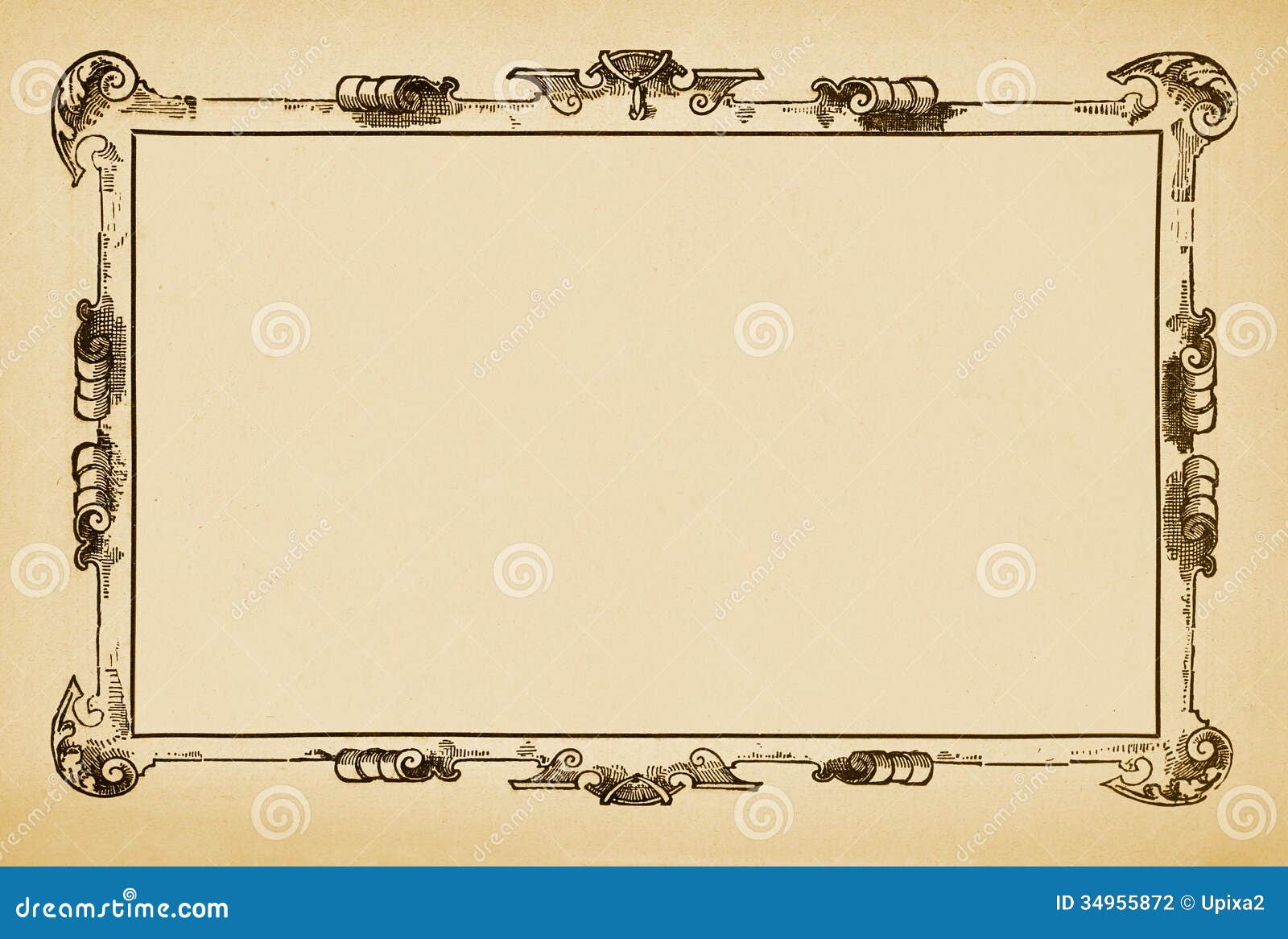 Retro, Marco, Vintage, Decorativo, Marco Foto de archivo - Imagen de ...