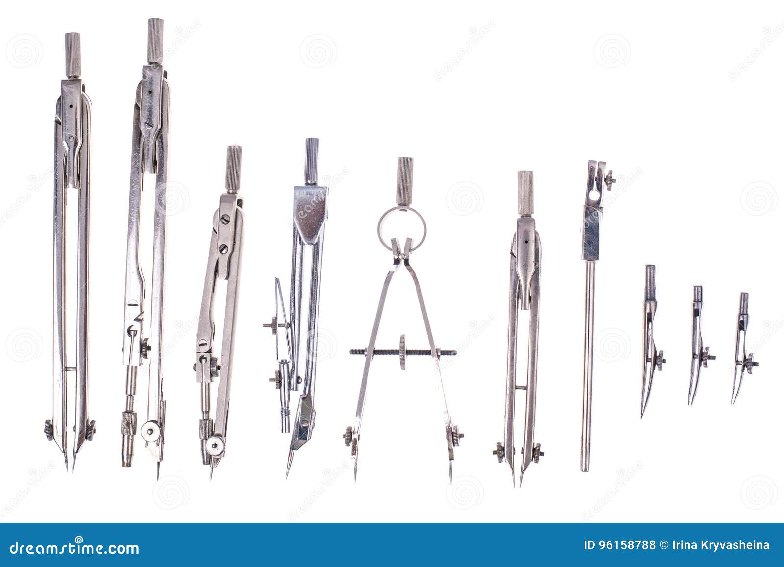 Retro metal drawing tools stock photo. Image of equipment - 96158788