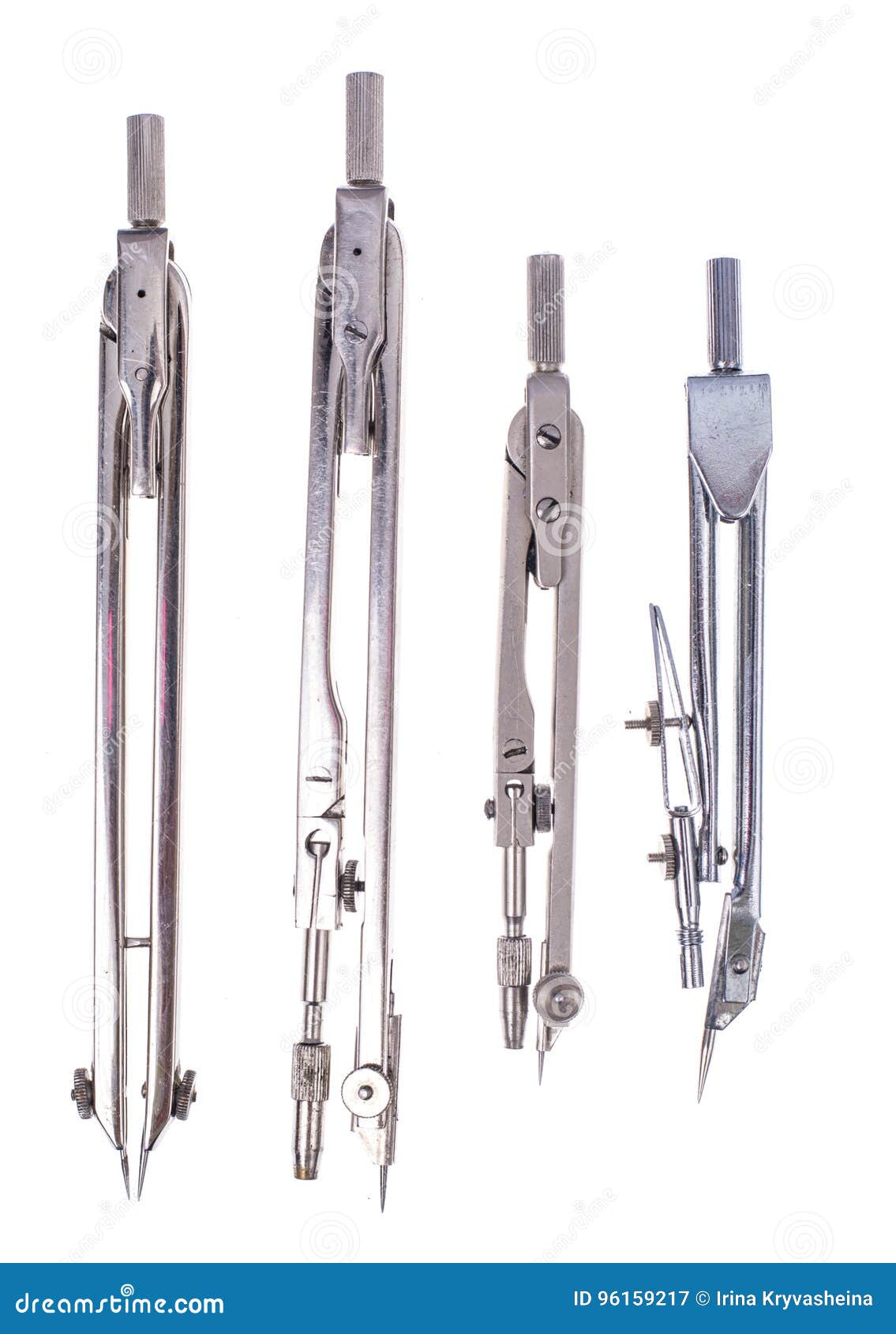 Retro metal drawing tools stock image. Image of geometric - 96159217