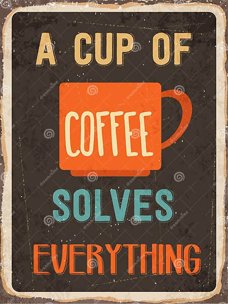 Retro metal sign stock vector. Illustration of decorative - 55860795