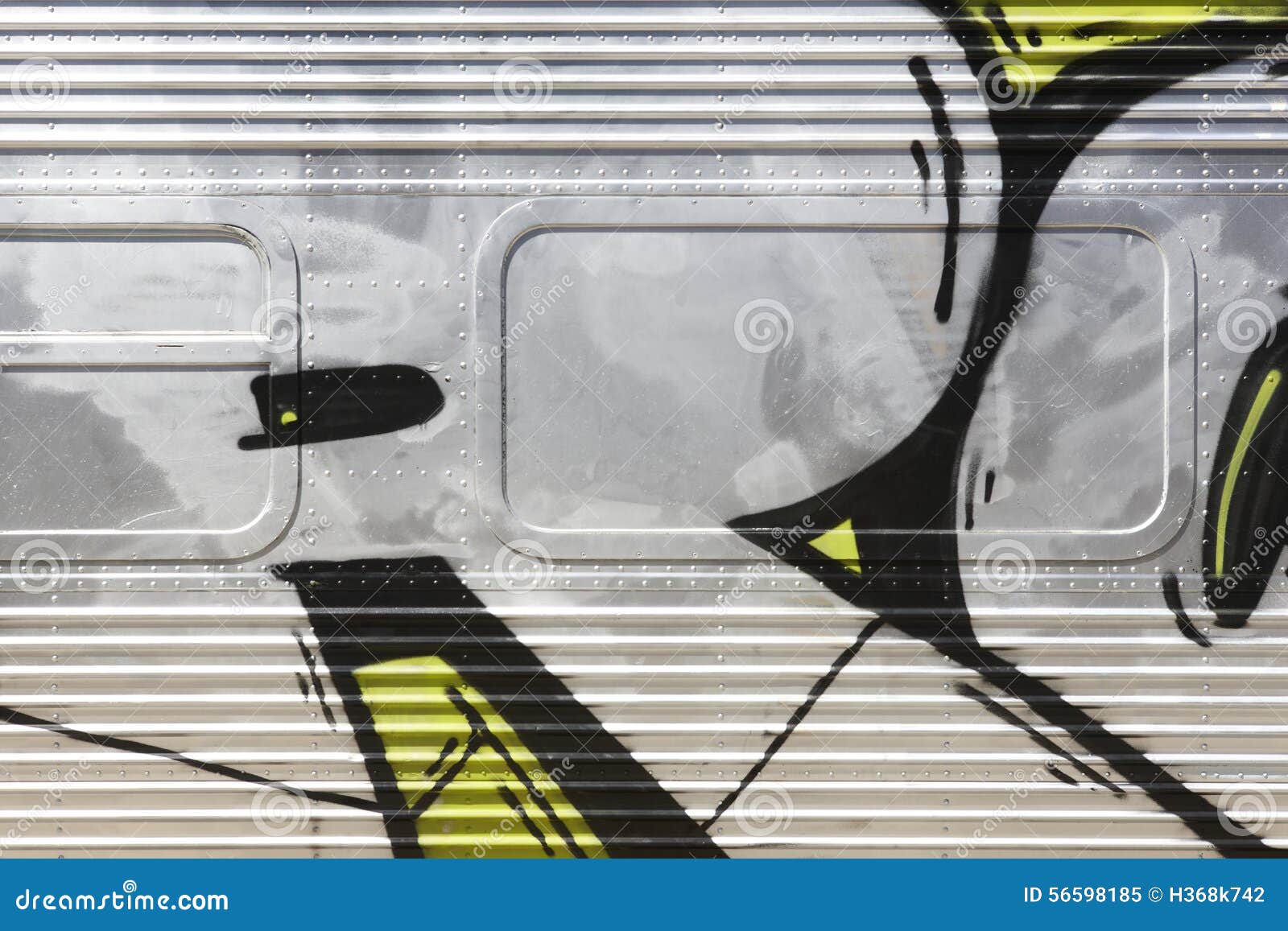 Retro Metallic Train Structure Detail Stock Image - Image of transport ...