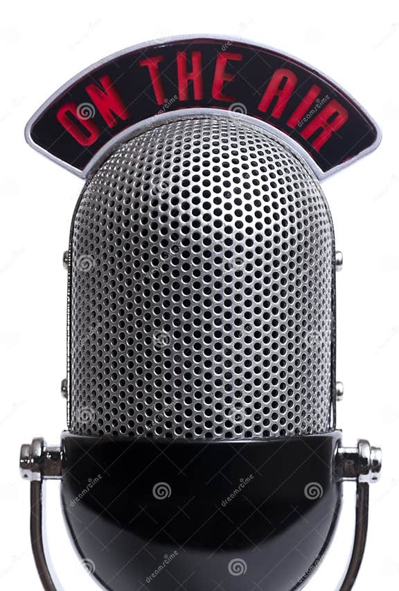Retro microphone stock image. Image of live, audio, sound - 17159511