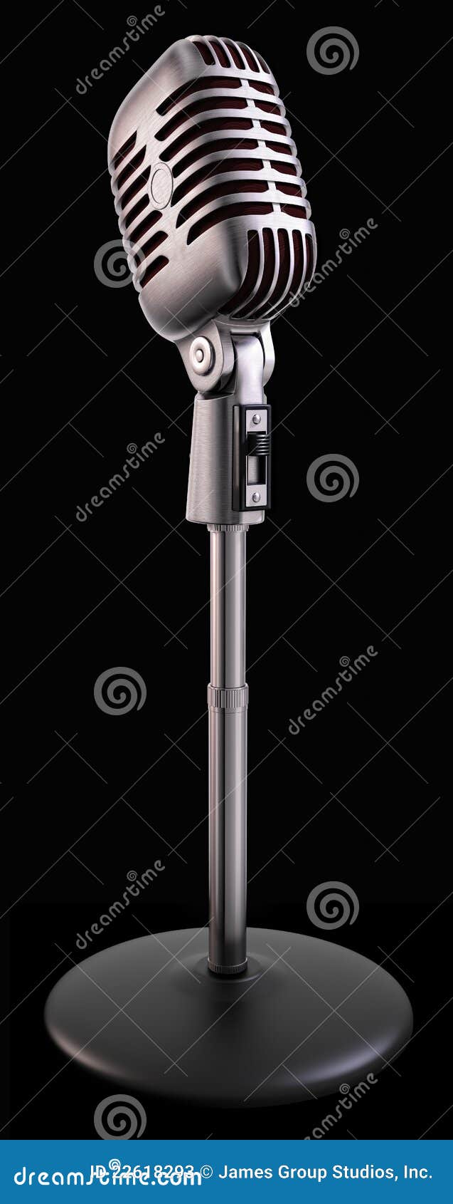 Retro Microphone stock image. Image of record, studio - 22618293