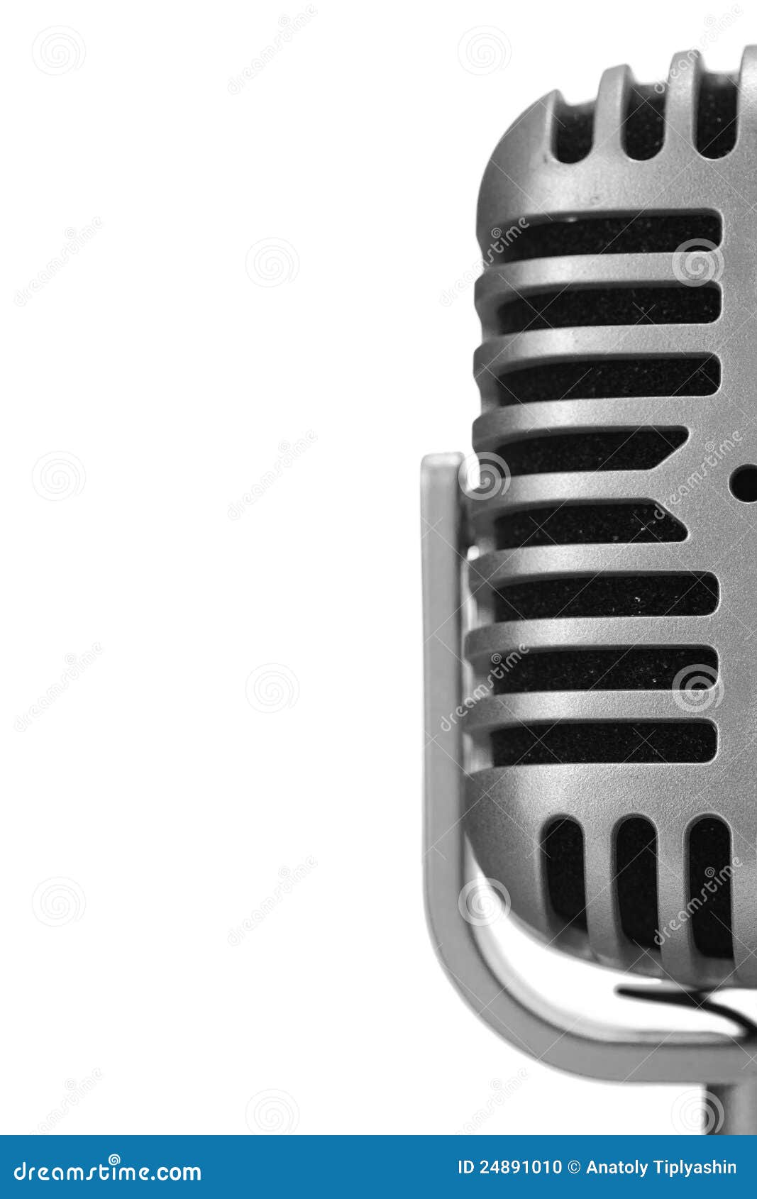 Retro microphone stock photo. Image of gray, musical - 24891010