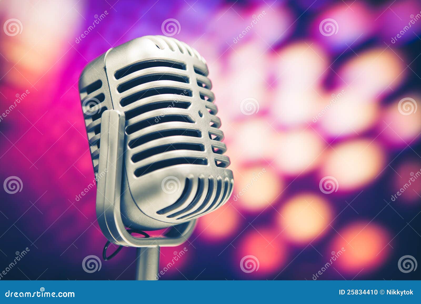 Retro Microphone Stock Photo - Image: 25834410