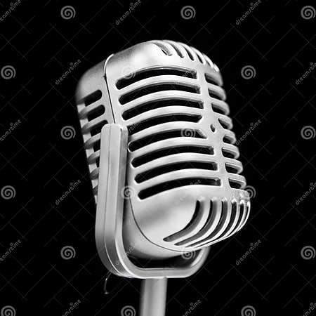 Retro microphone stock image. Image of fashioned, classic - 26233737