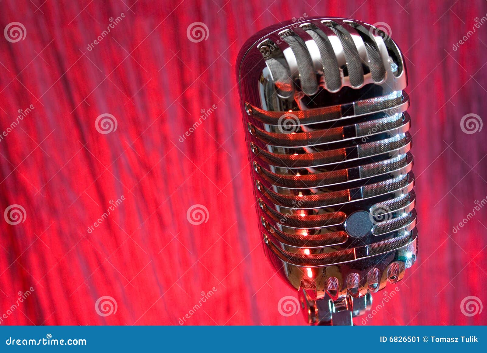 Retro microphone stock image. Image of musical, singing - 6826501