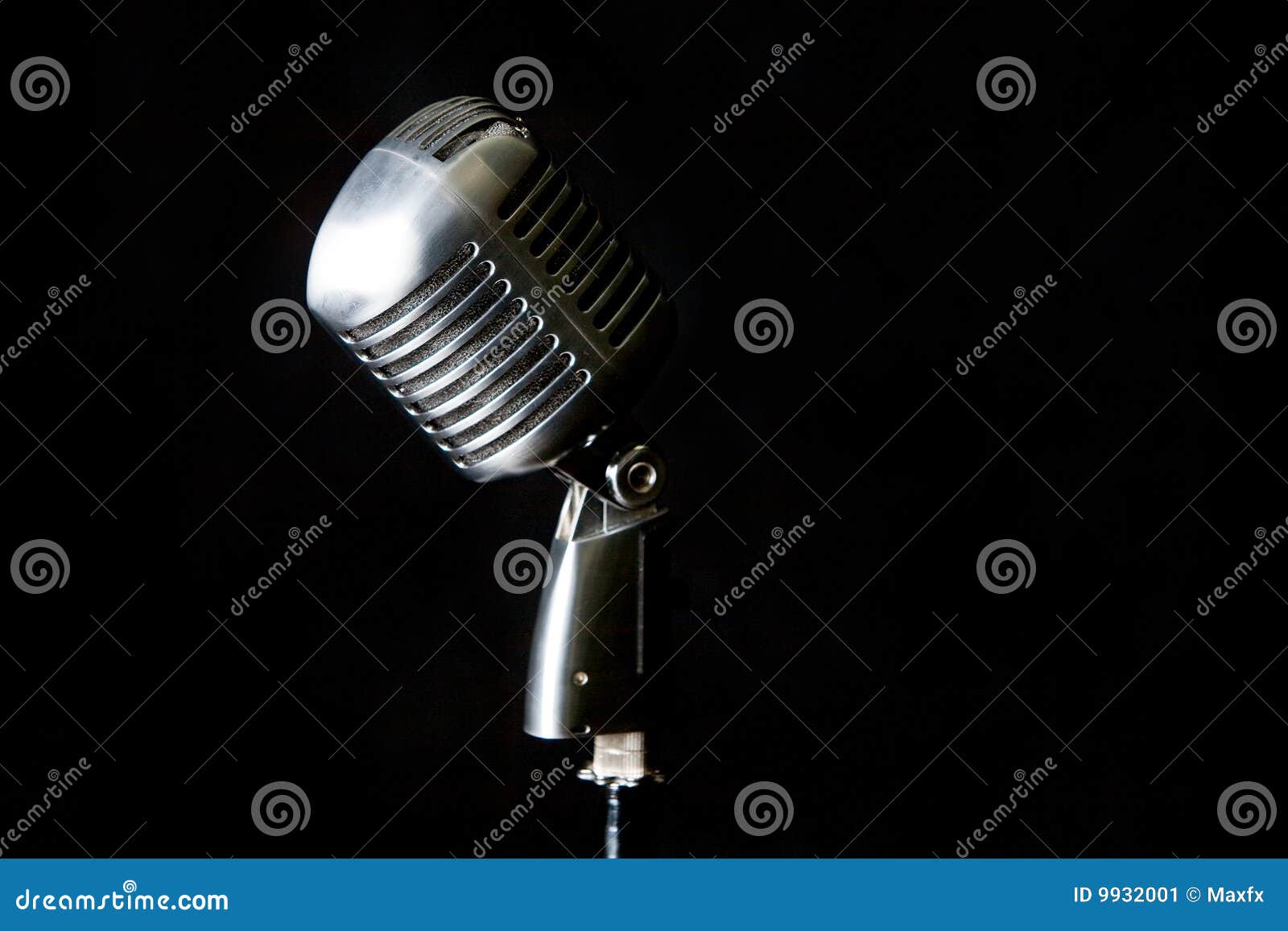 Retro microphone stock image. Image of classic, fashioned - 9932001