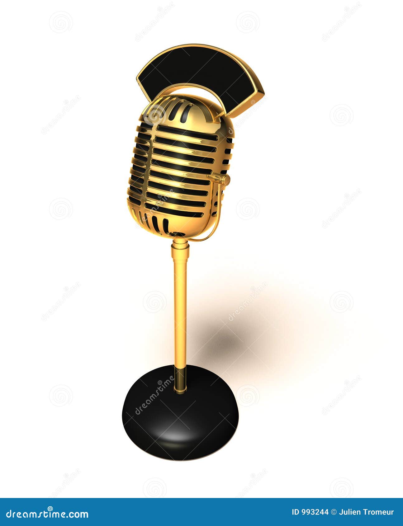 Retro microphone stock illustration. Illustration of music - 993244