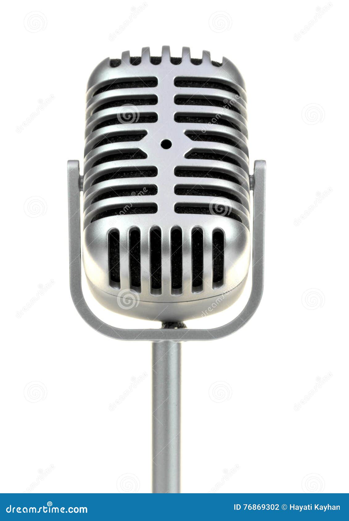 Retro Microphone. ( Dynamic Microphone ) Stock Photo - Image of ...