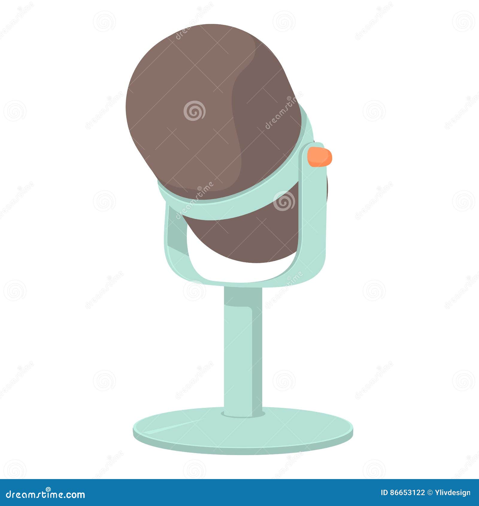 Retro Microphone Icon, Cartoon Style Stock Vector - Illustration of ...