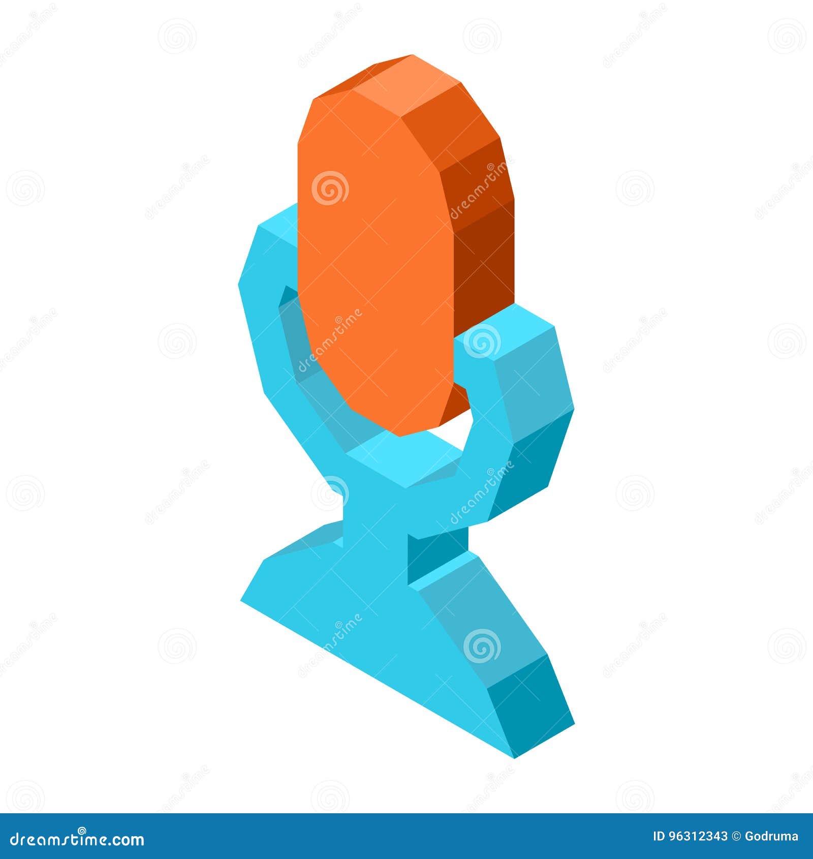 Retro Microphone Icon for Voice Input Isolated Illustration Stock ...