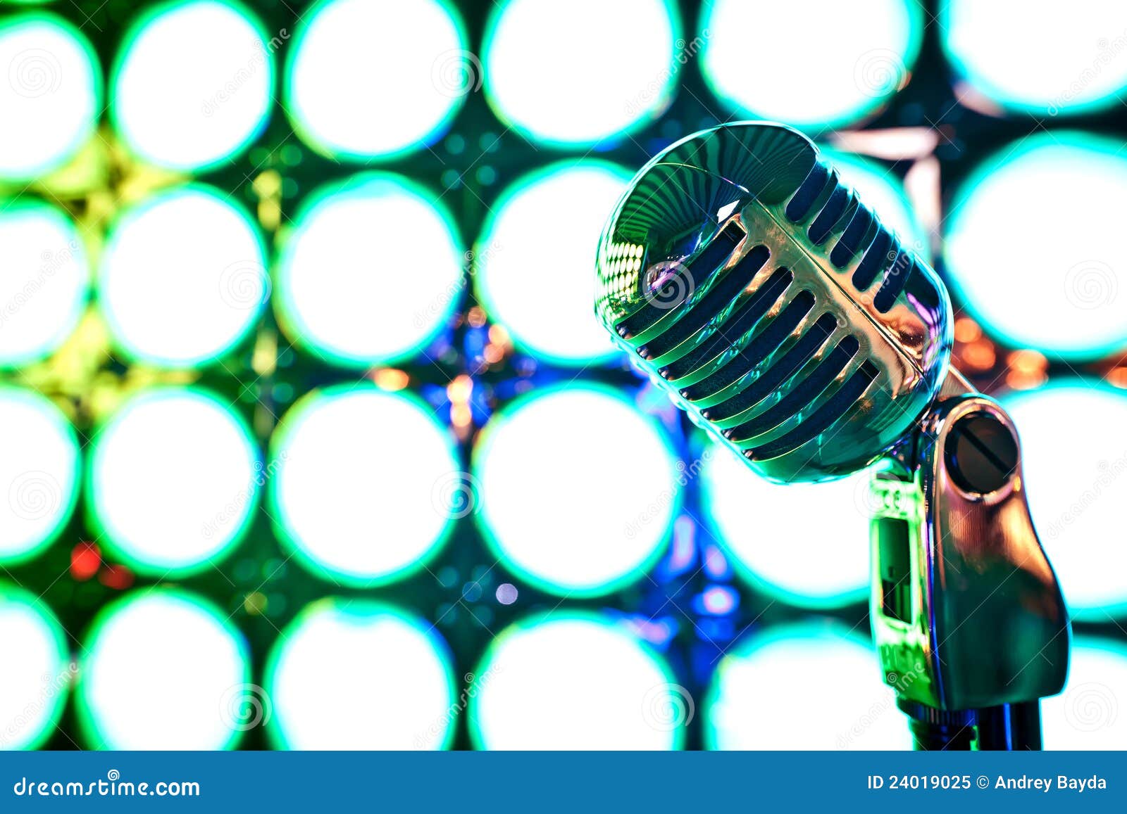 Retro Microphone On Stage Editorial Photo | CartoonDealer.com #154771097