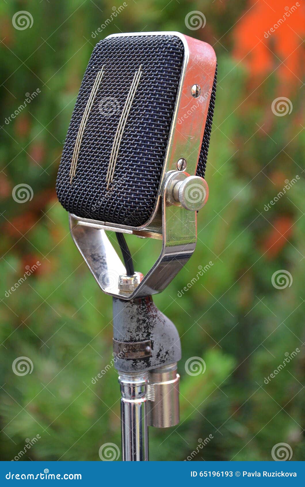 Retro microphone stock image. Image of retro, green, play - 65196193