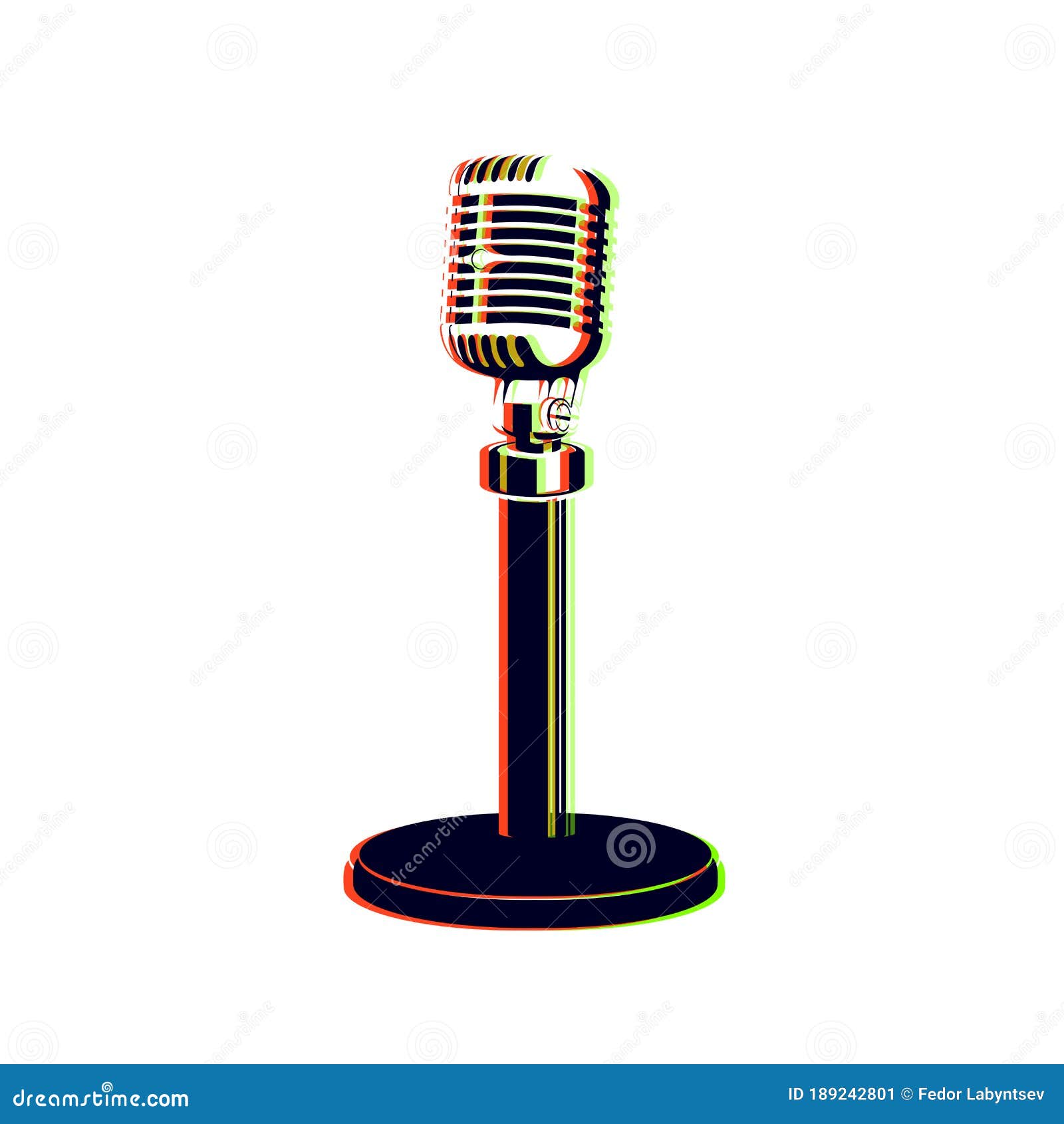 80s Style VHS Glitch Font Vector Illustration | CartoonDealer.com #90564088