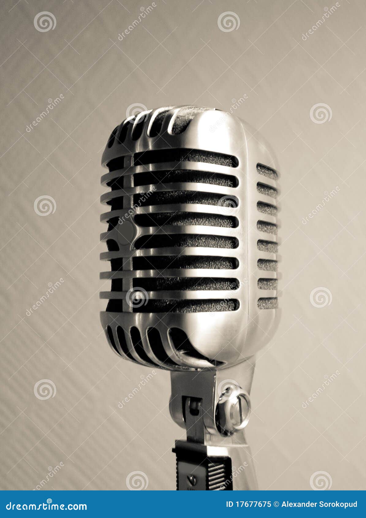 Retro microphone view stock image. Image of modern, melody - 17677675