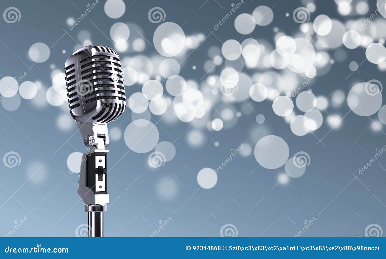 Retro microphone editorial stock photo. Image of jockey - 92344868