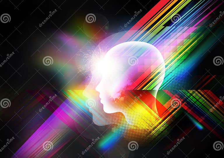 Retro Mind Background stock illustration. Illustration of colour - 13245800