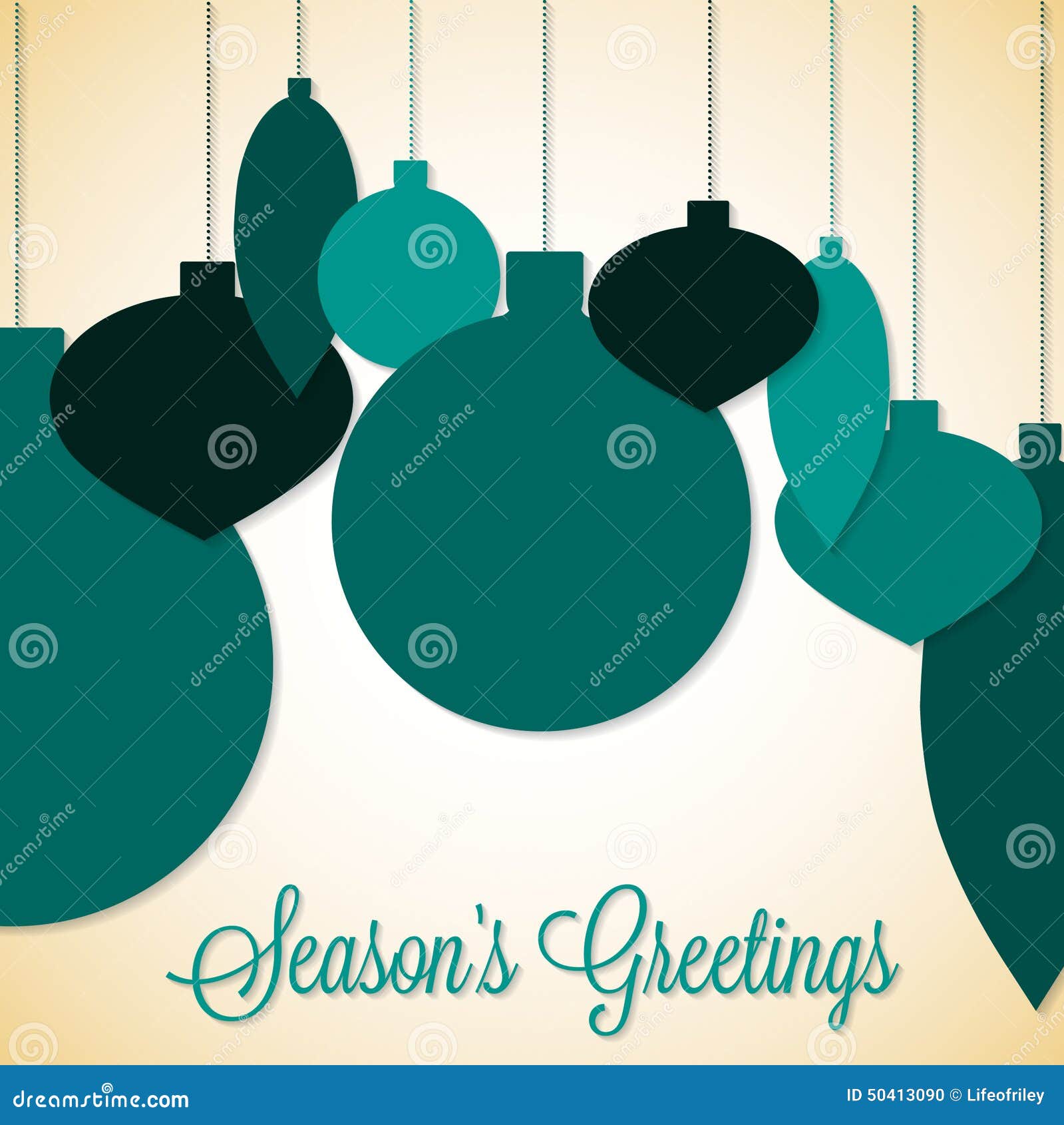 Retro mixed baubles stock vector. Illustration of party - 50413090