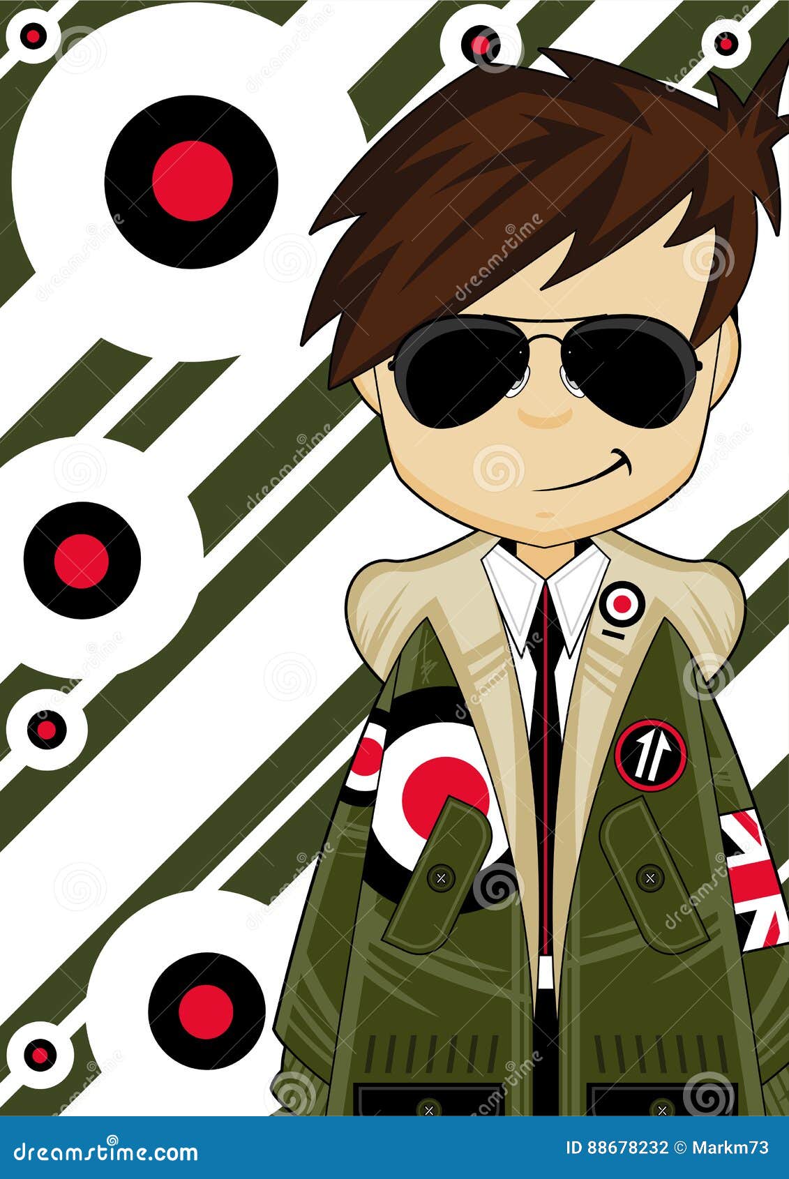 Retro Mod Boy stock vector. Illustration of mods, style - 88678232