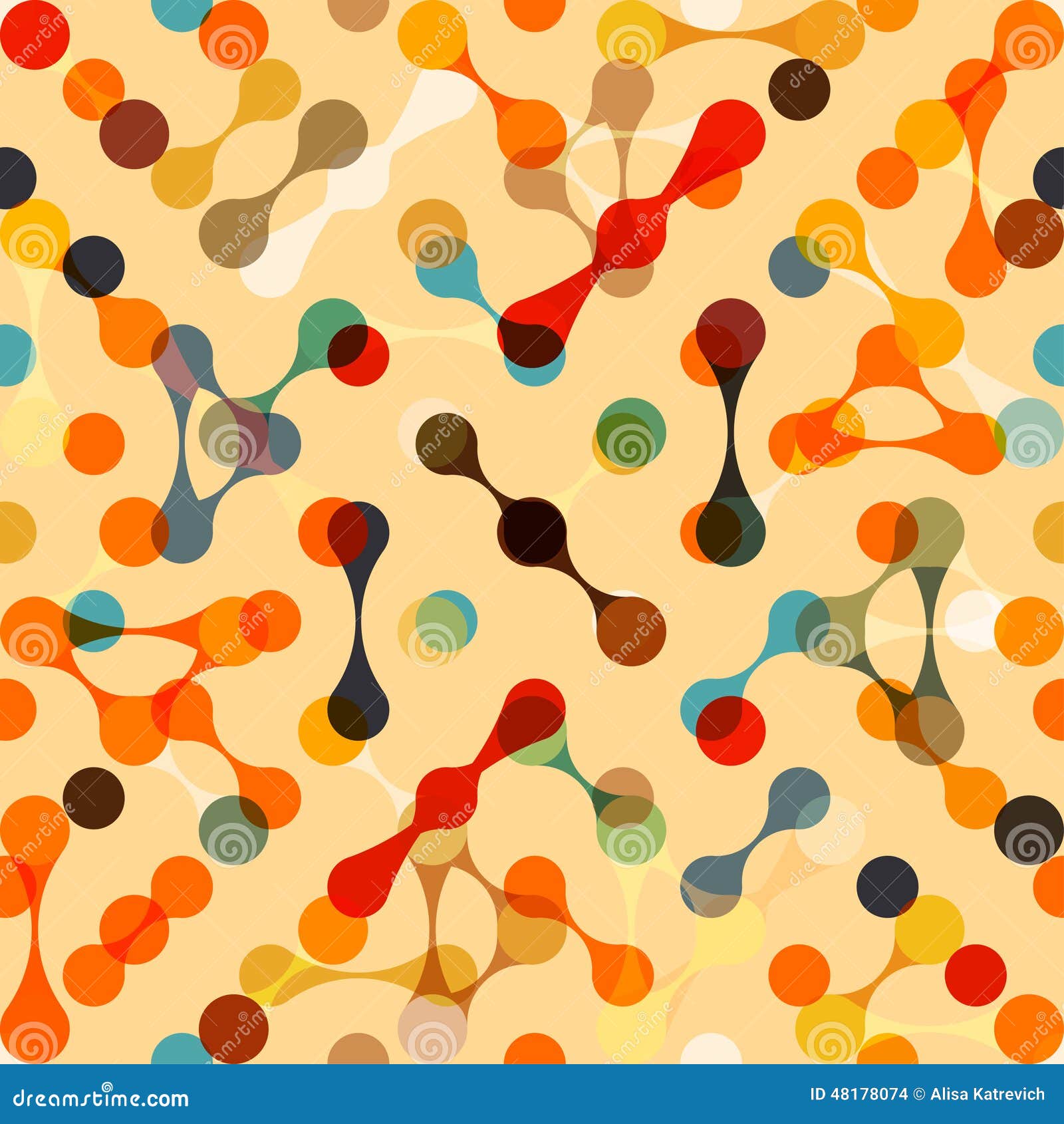 Retro Modern Geometrical Abstract Background. Stock Vector ...