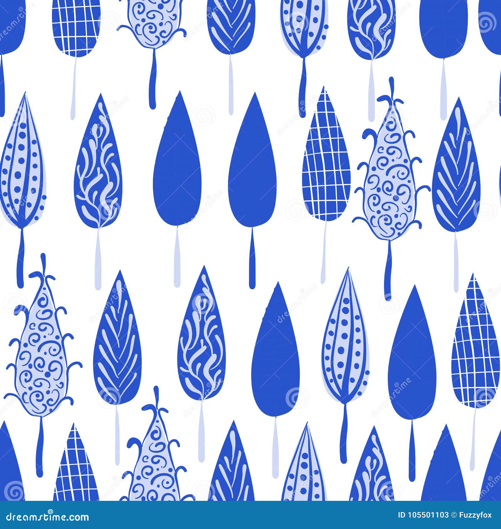 Modern Trees Vector Illustration | CartoonDealer.com #10151390