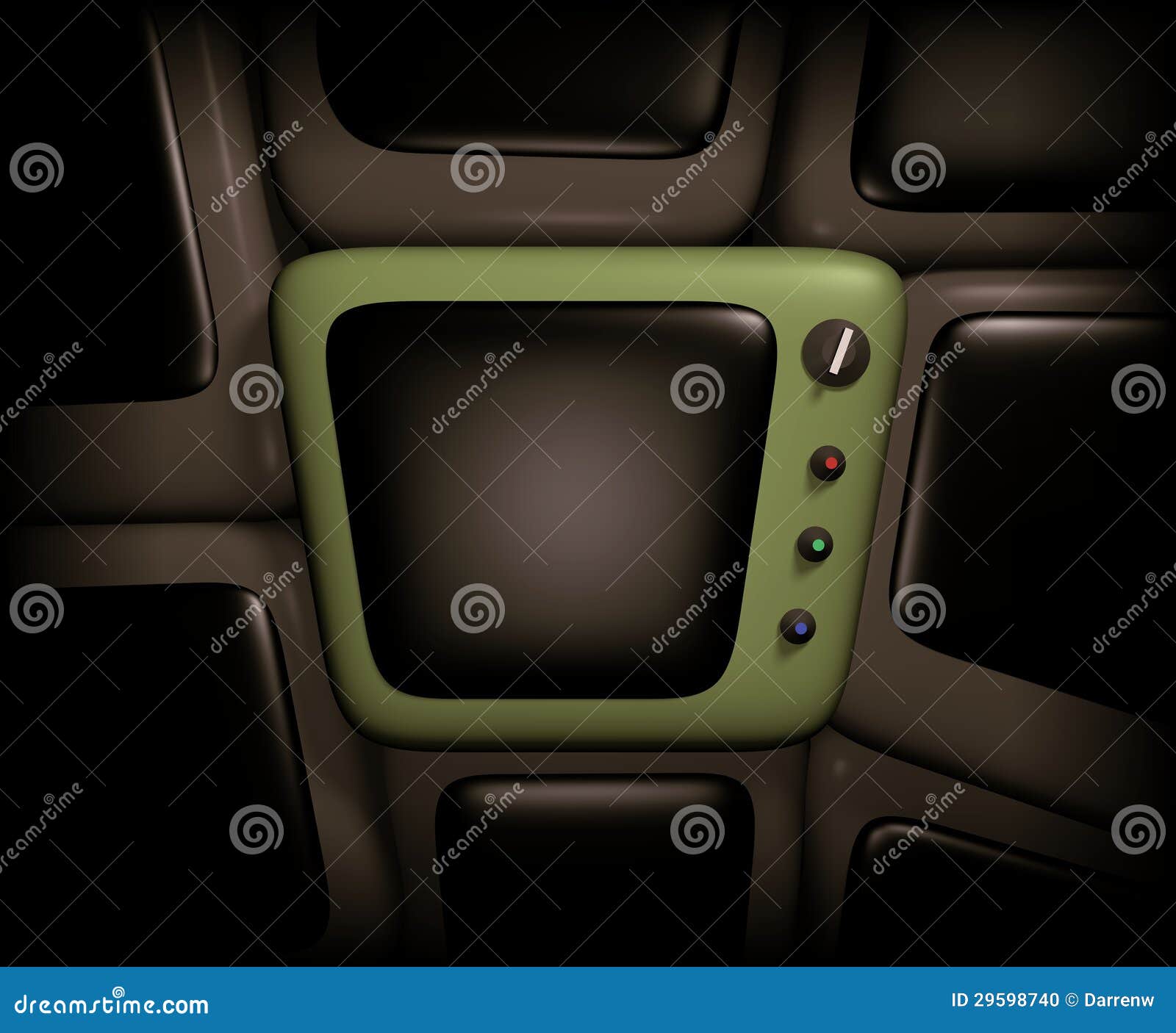 Retro Monitor stock illustration. Illustration of monitor - 29598740