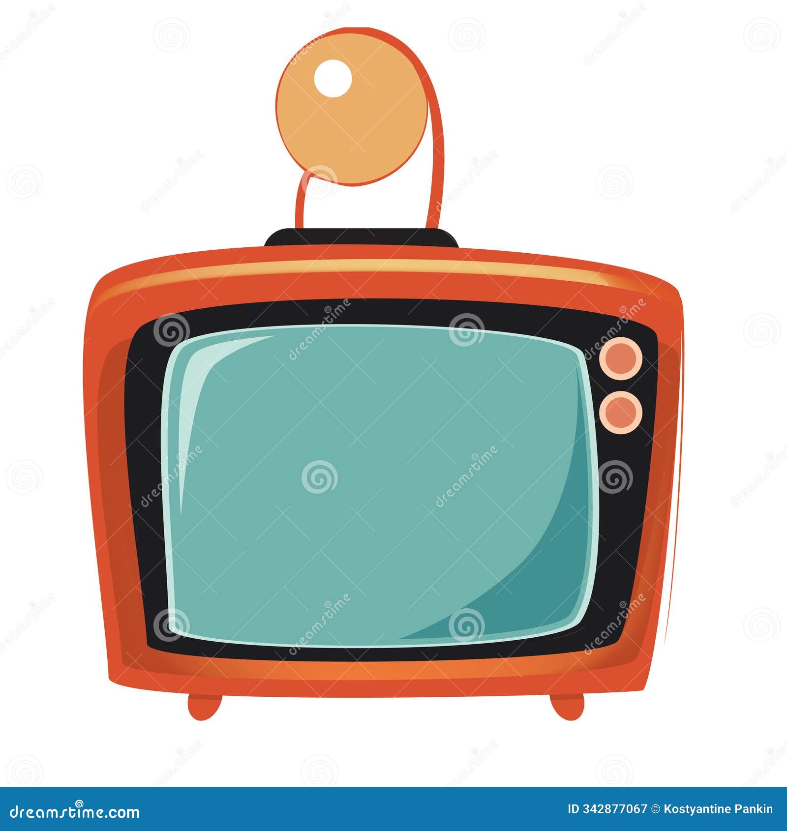 Retro monitor stock illustration. Illustration of retro - 342877067