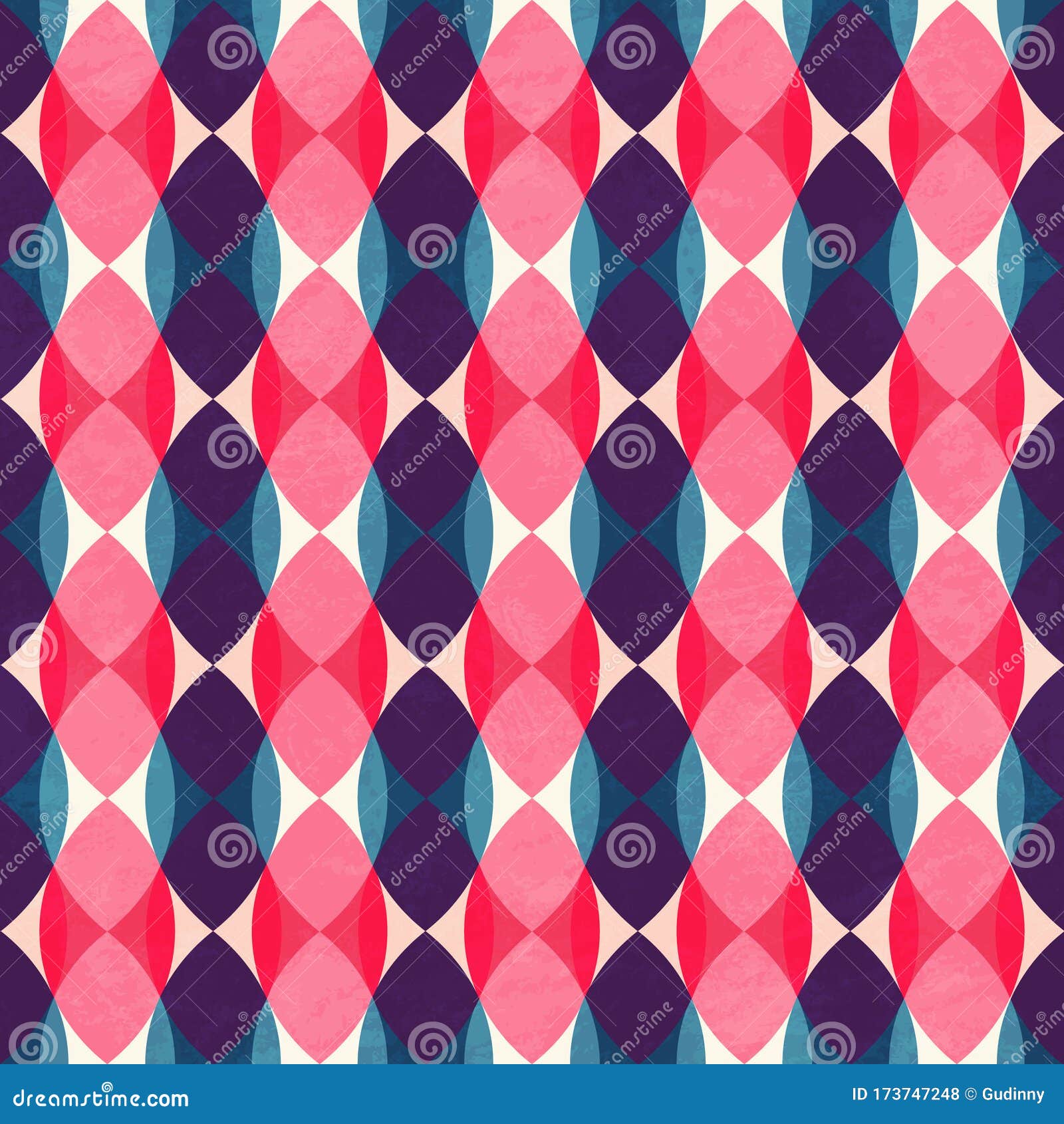 Retro mosaic pattern stock vector. Illustration of shape - 173747248