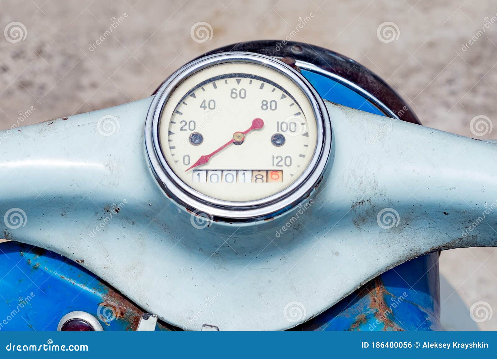 Retro Motorcycle Speedometer. Stock Photo - Image of style, travel ...