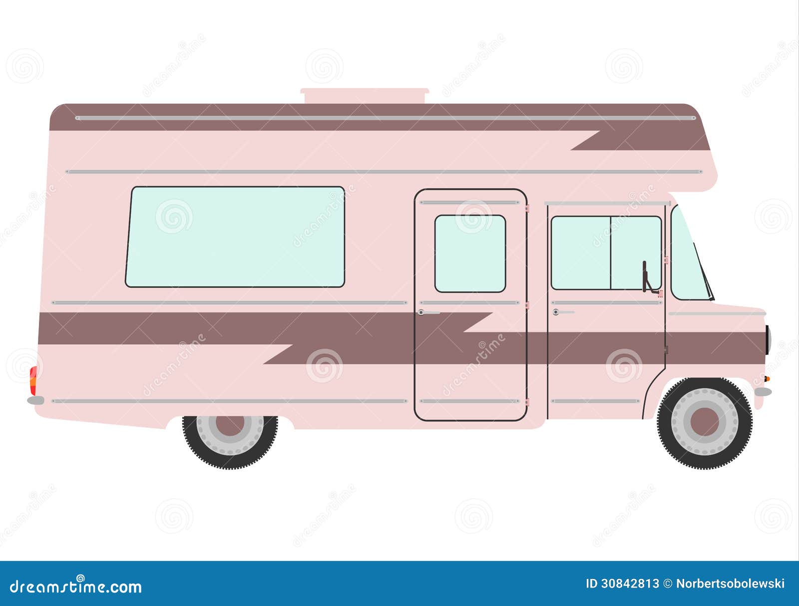 Motorhome Ride Isolated Cartoon Vector Illustration Set | CartoonDealer ...