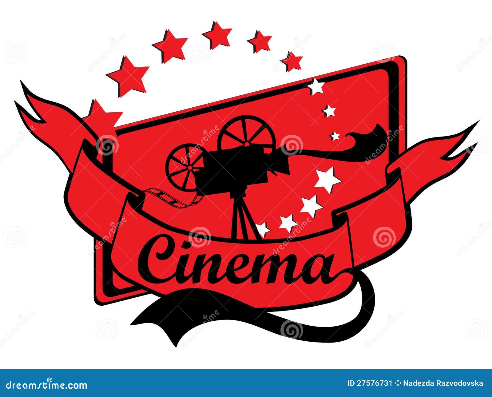 Retro Movie stock vector. Illustration of ancient, design - 27576731