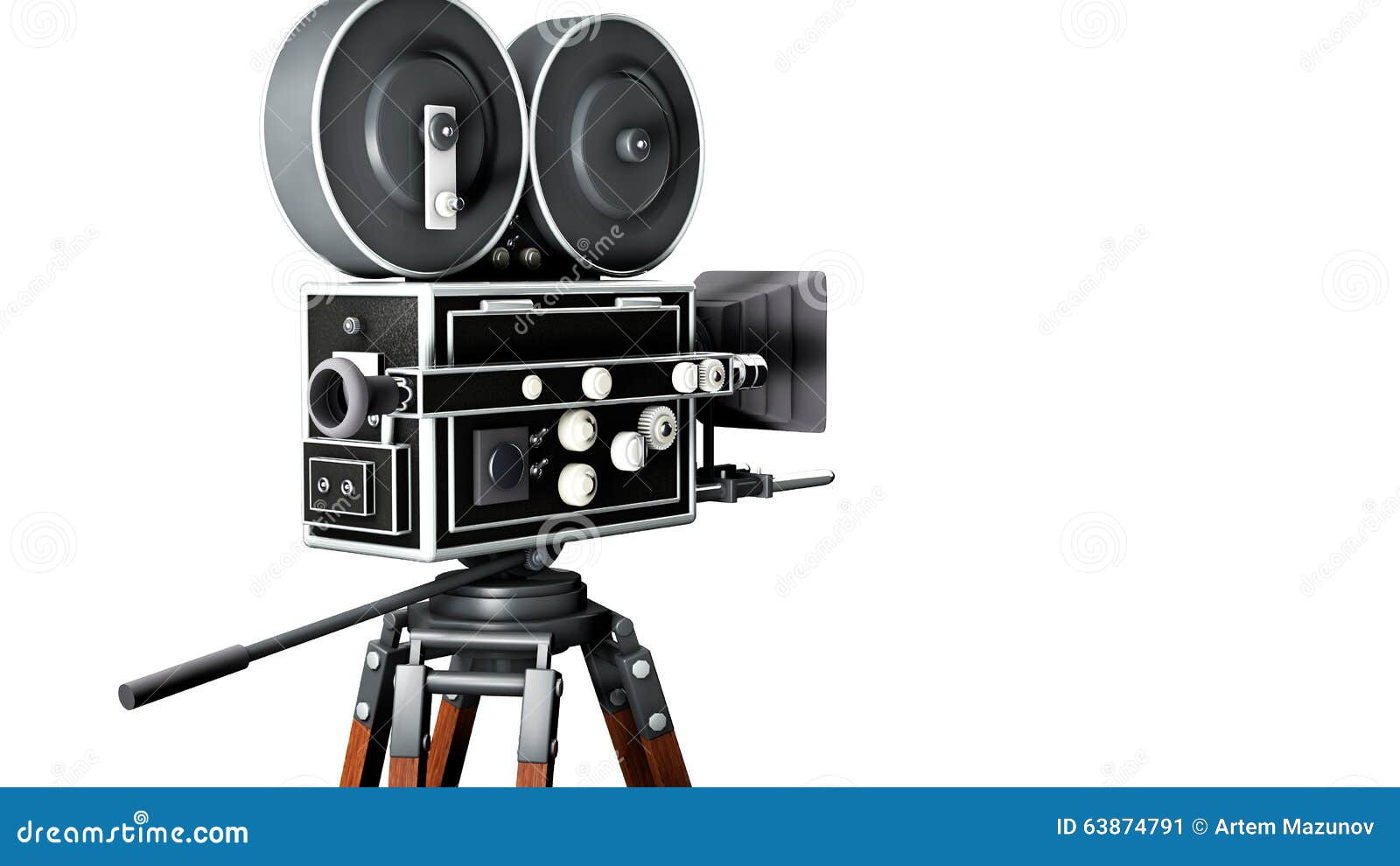 Retro movie camera stock illustration. Illustration of retro - 63874791