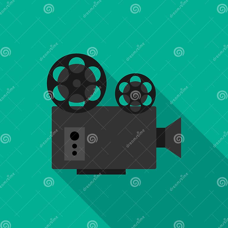 Retro Movie Projector Icon. Movie Concept Stock Illustration ...