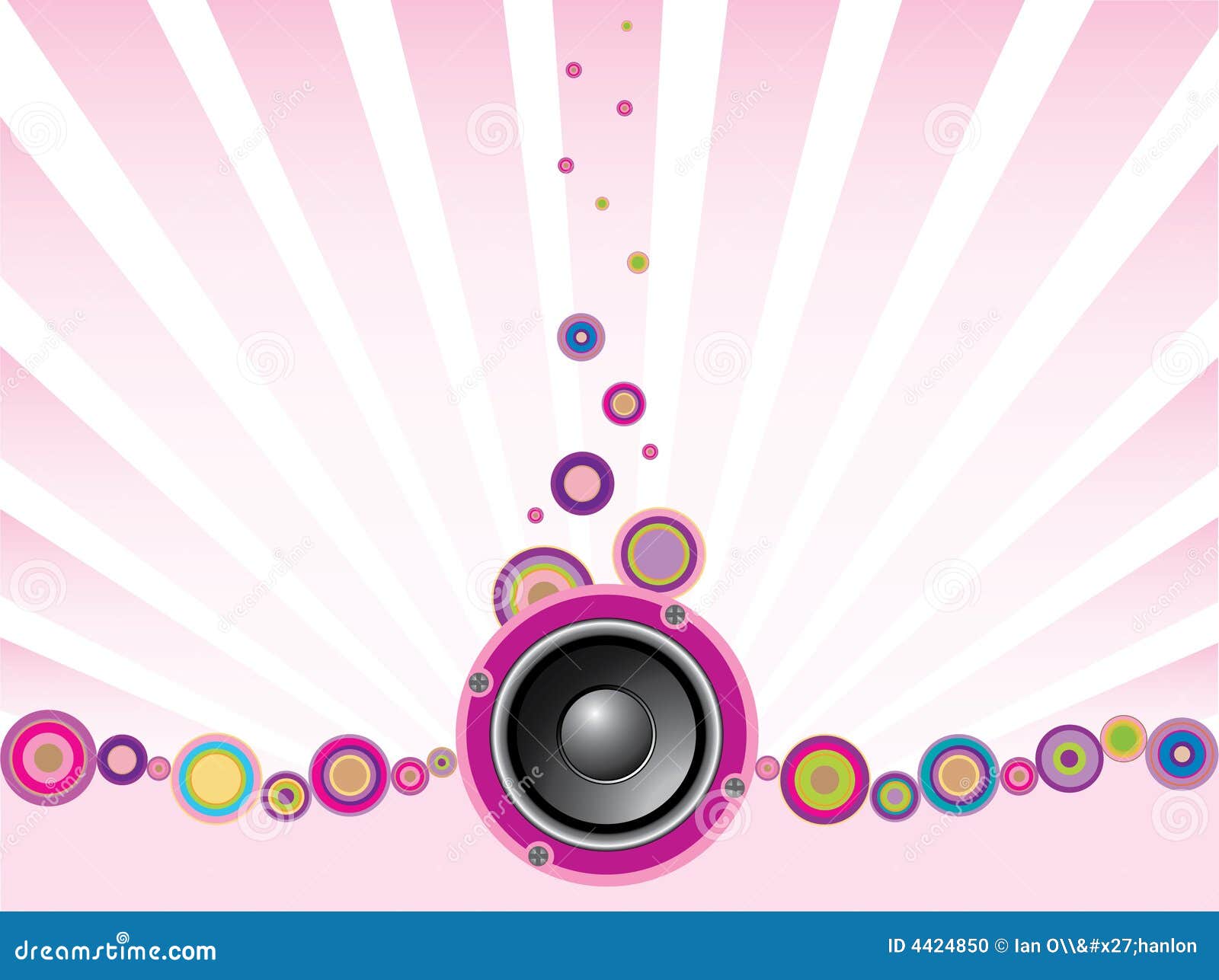 Retro music stock vector. Illustration of funky, entertainment - 4424850
