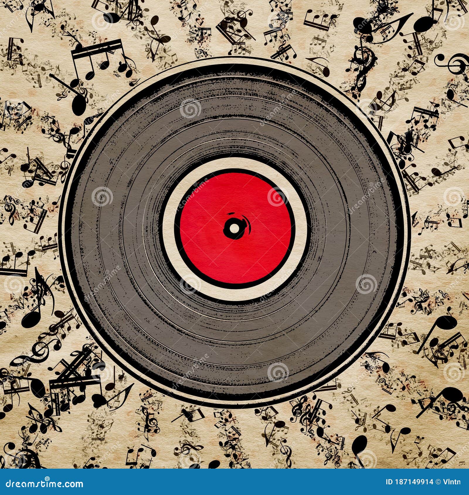 Retro music poster stock illustration. Illustration of disco - 187149914