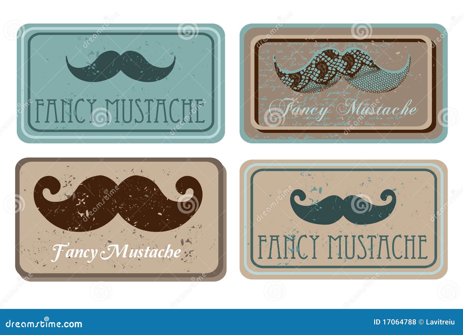 Fancy Labels Or Tags With Symmetrical Borders And Vintage Retro Style ...